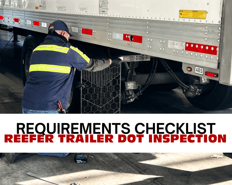 Reefer Trailer DOT Inspection